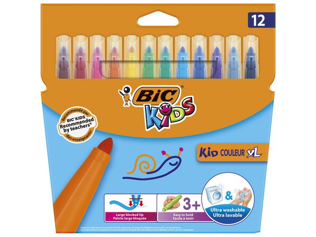 Kjøp Tusj BIC Kids XL ass.farger (12)
