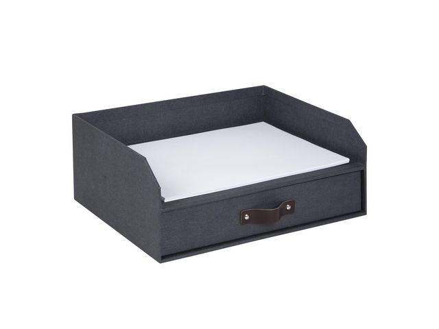 Kjøp Brevkurv BIGSO Walter A4 m/skuff sort