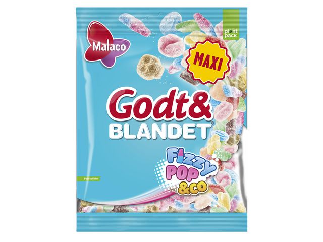 Kjøp Godt og blandet MALACO Fizzy pop 325g