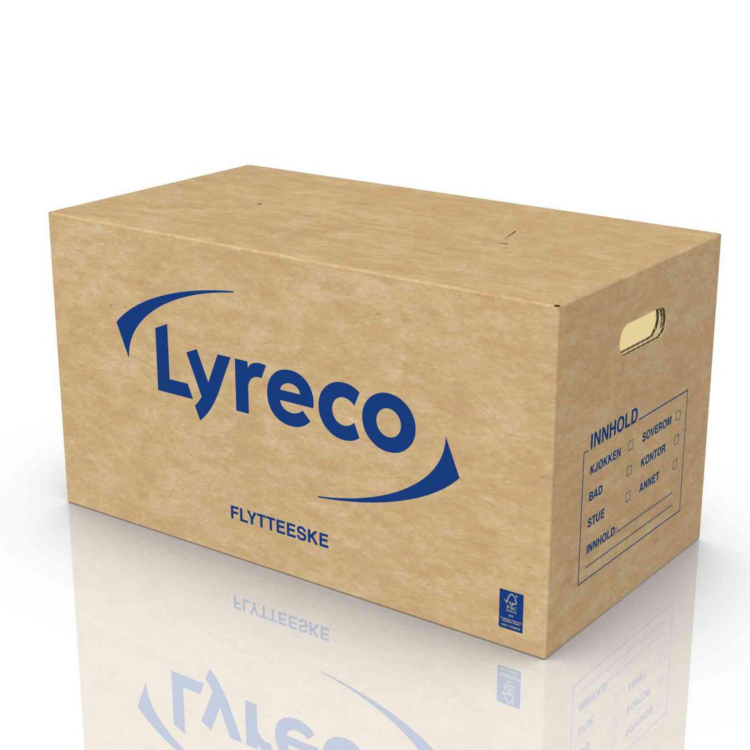 Kjøp Flytteeske LYRECO 595x318x322 enkel blå