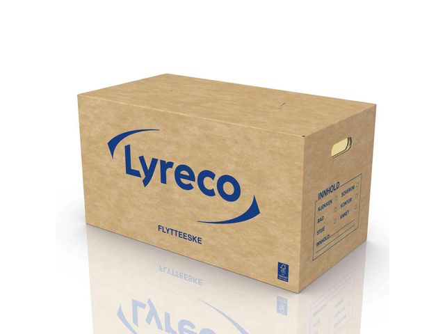 Kjøp Flytteeske LYRECO 595x318x322 enkel blå