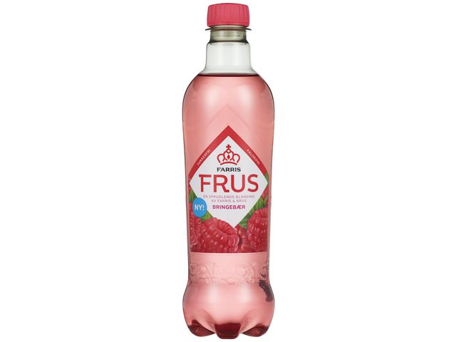 Kjøp Mineralvann Farris Frus bringebær 0,5L