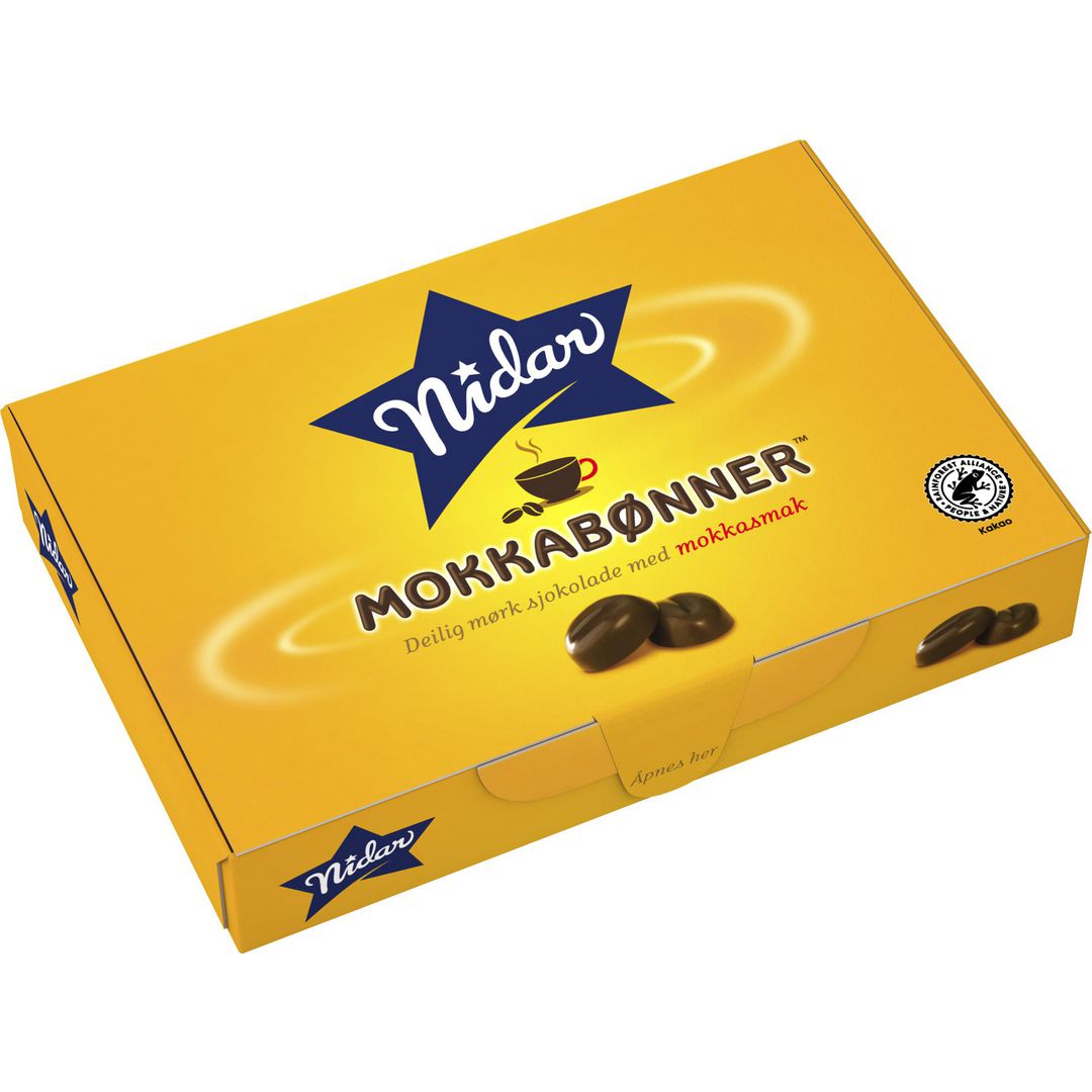 Kjøp Sjokolade NIDAR Mokkabønner 110g