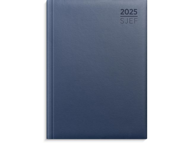 Kjøp Sjefskalender GRIEG A5 imitert 2025 blå